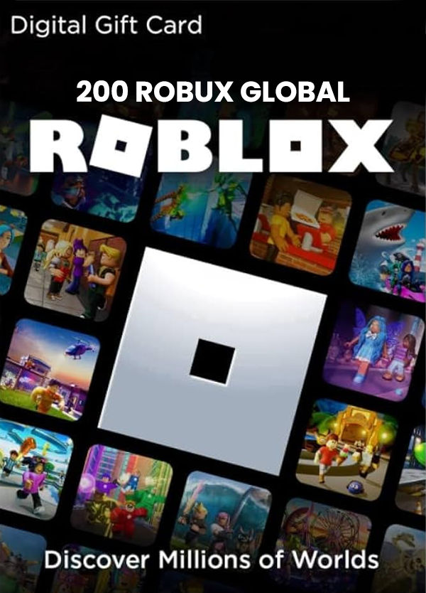 Roblox Gift Card - 200 Robux GLOBAL | Juegos digitales Colombia
